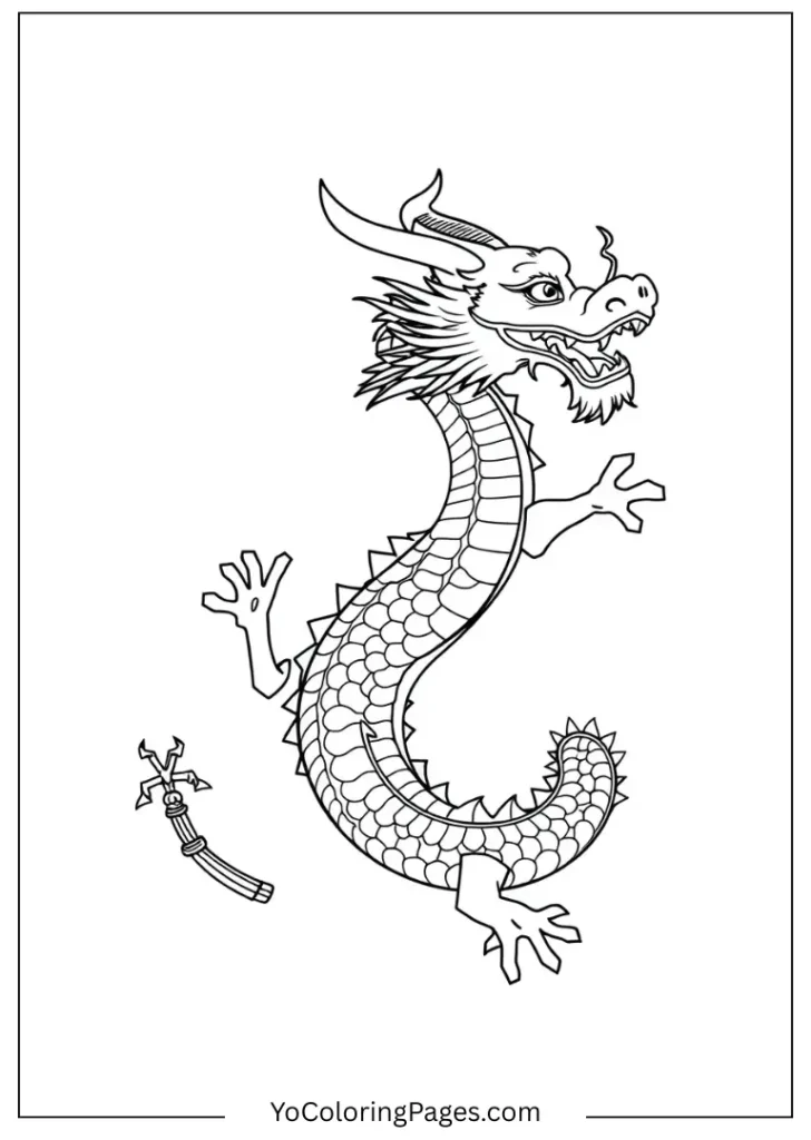 Dragon Coloring Pages: Fantasy-Themed for Brave Creators