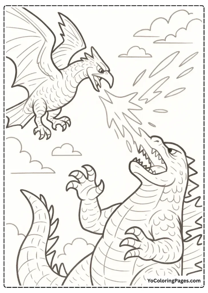 Godzilla Coloring Pages: 25+ Best Free Downloaded PDFs